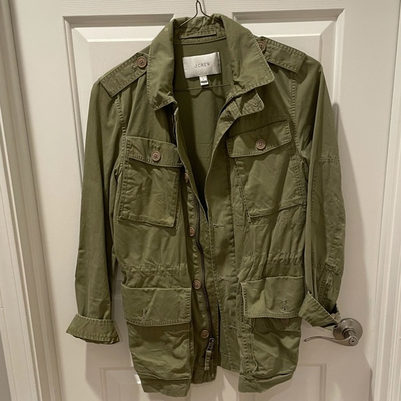J. Crew | Jackets & Coats | Jcrew Green Utility Jacket | Poshmark